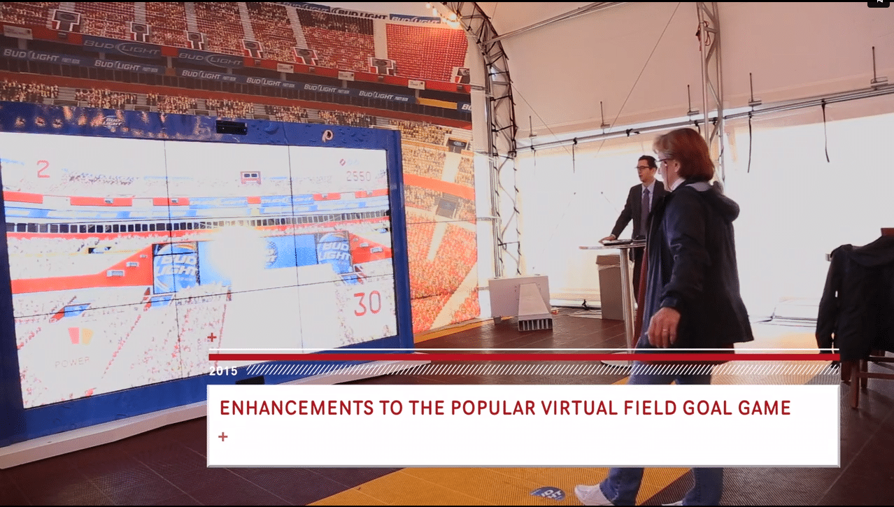 Washington Redskins / Bud Light Social Lounge Enhancements With Virtual ...